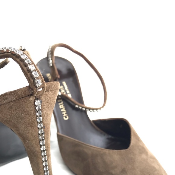 Charles Jourdan | Shoes | Charles Jordan Vintage Suede Heals | Poshmark